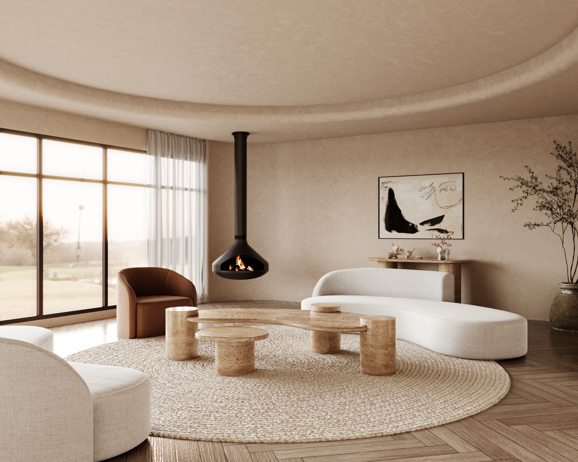 Travertine Tables: The Swiss Army Knife of Outdoor Decor – Elsa Home ...