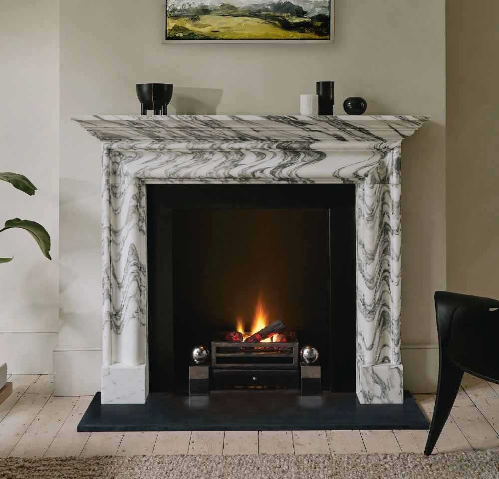 Elegant Marble Fireplace Mantels & Fireplaces | Elsa Home and Beauty ...