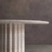 Travertine Round Dining Table | Elsa Home & Beauty