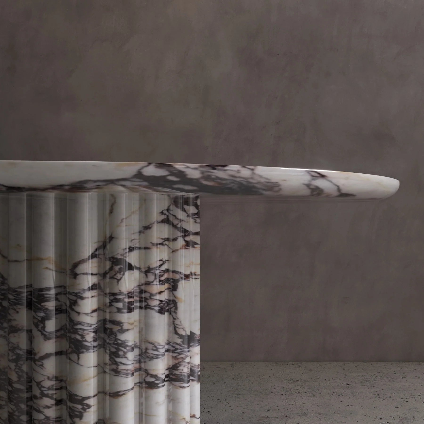 Luxury Calacatta Viola Round Dining Table - Opulent Beauty