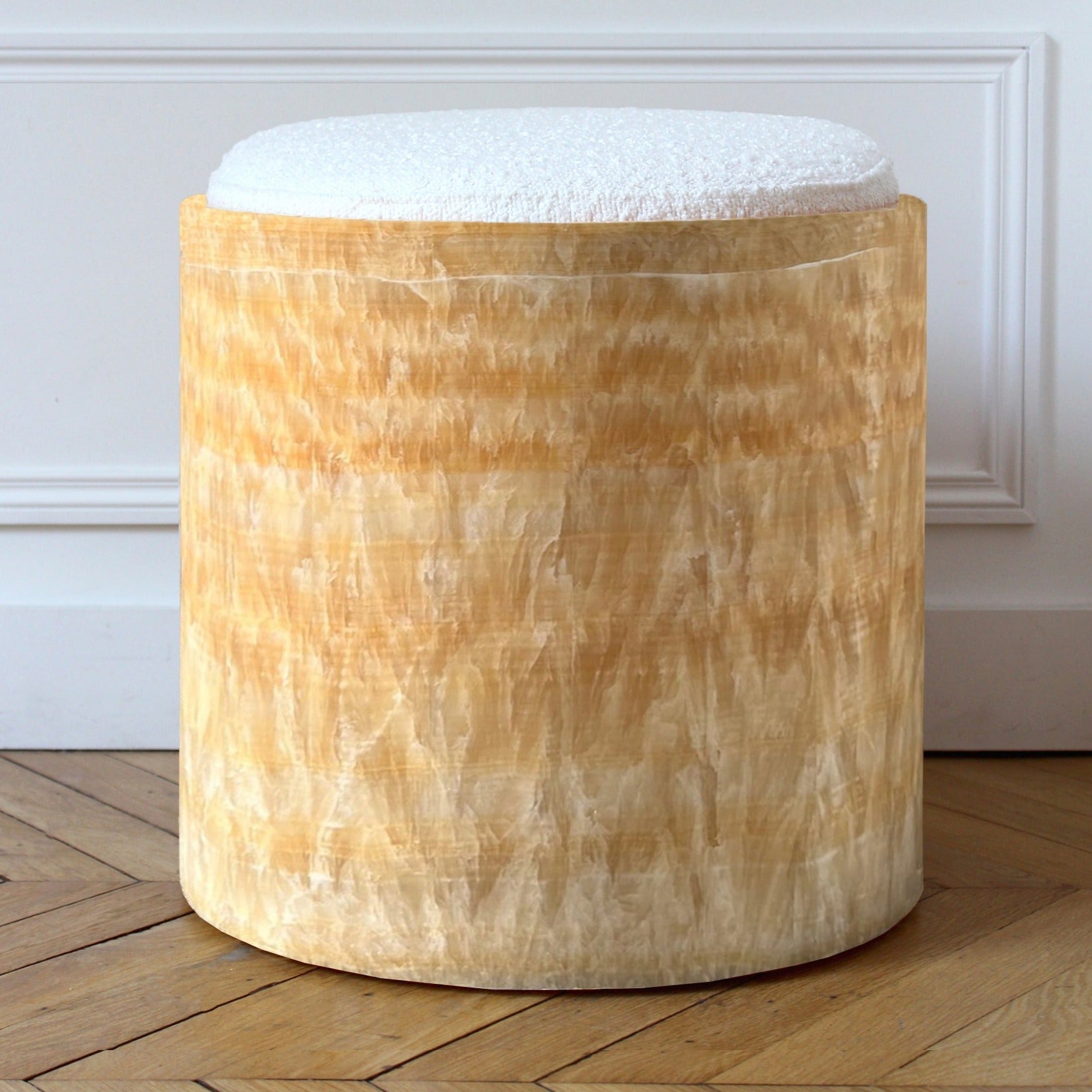 Onyx Stools with Lamb Wool Cushion | Available in 5 Colours – Elsa Home ...