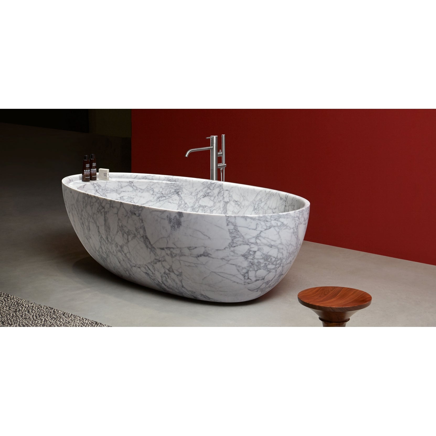 Timeless Elegance: Hand-Crafted Solid Marble Bath – Elsa Home And Beauty