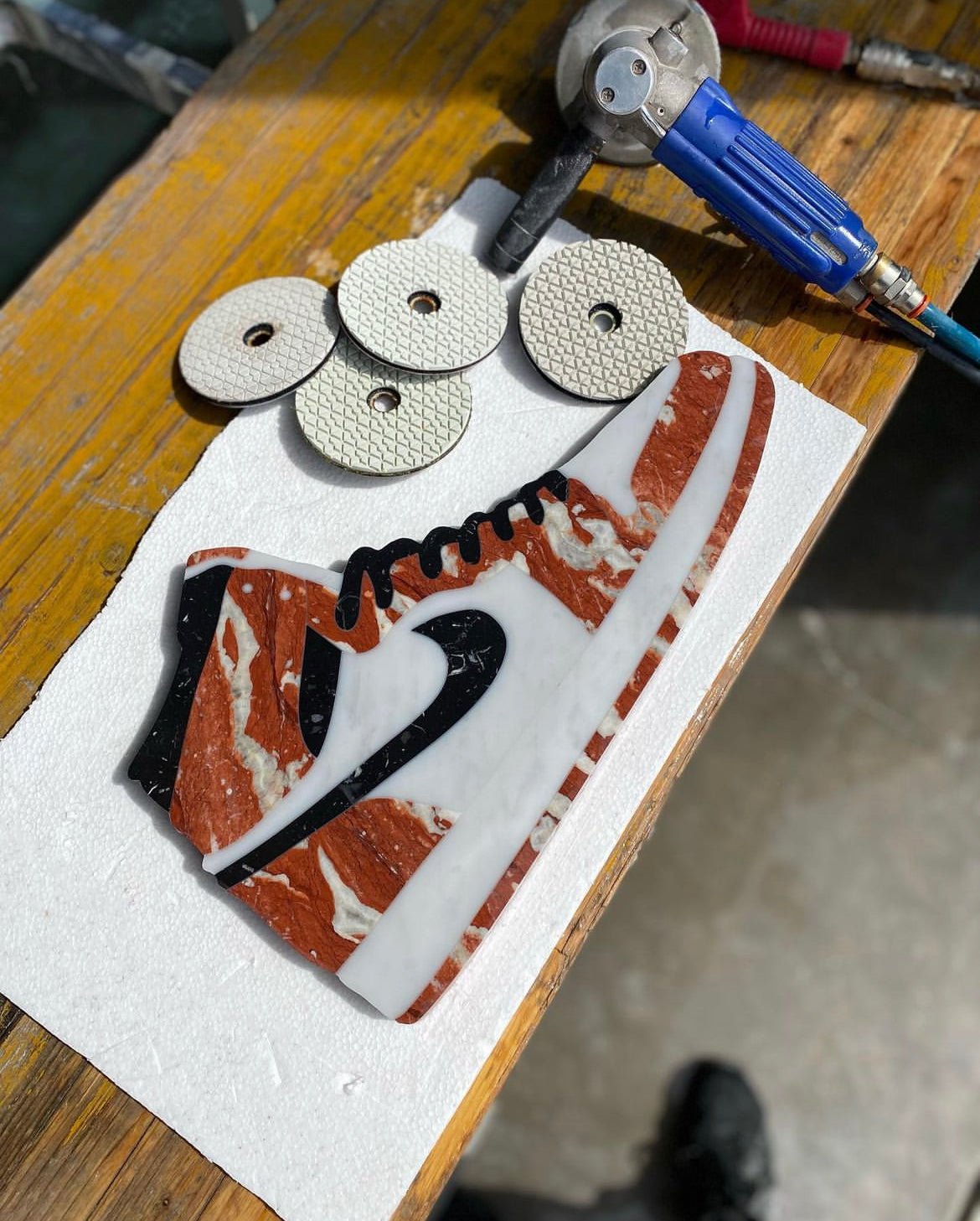 Nike Marble Platter & Decorative Piece