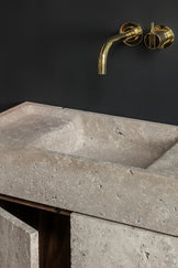 The Nicola Limestone Vanity | Timeless Bathroom Decor